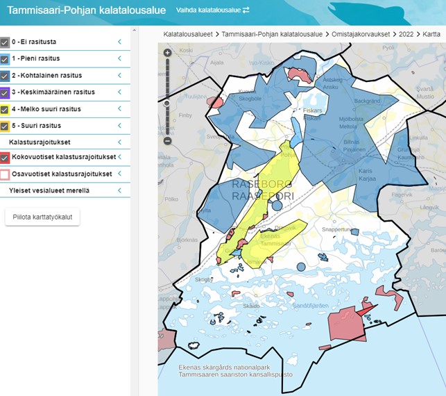 Ajankohtaiset omistajakorvaukset - Tammisaari-Pohjan kalatalousalue